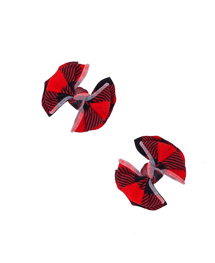 Baby Bling Infant-Toddler 2-pack Printed Baby Fab-Bow-Lous® Hair Clips ...