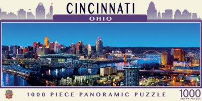 Masterpieces Cincinnati 1000 Piece Panoramic Jigsaw Puzzle for Adults ...