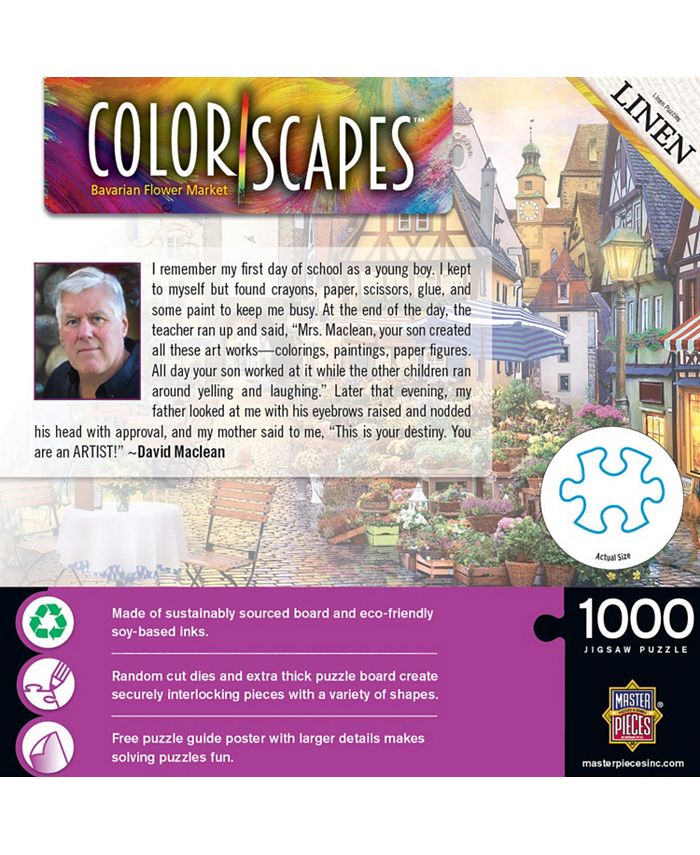 Masterpieces Colorscapes - Bavarian Flower Market 1000 Piece Puzzle ...