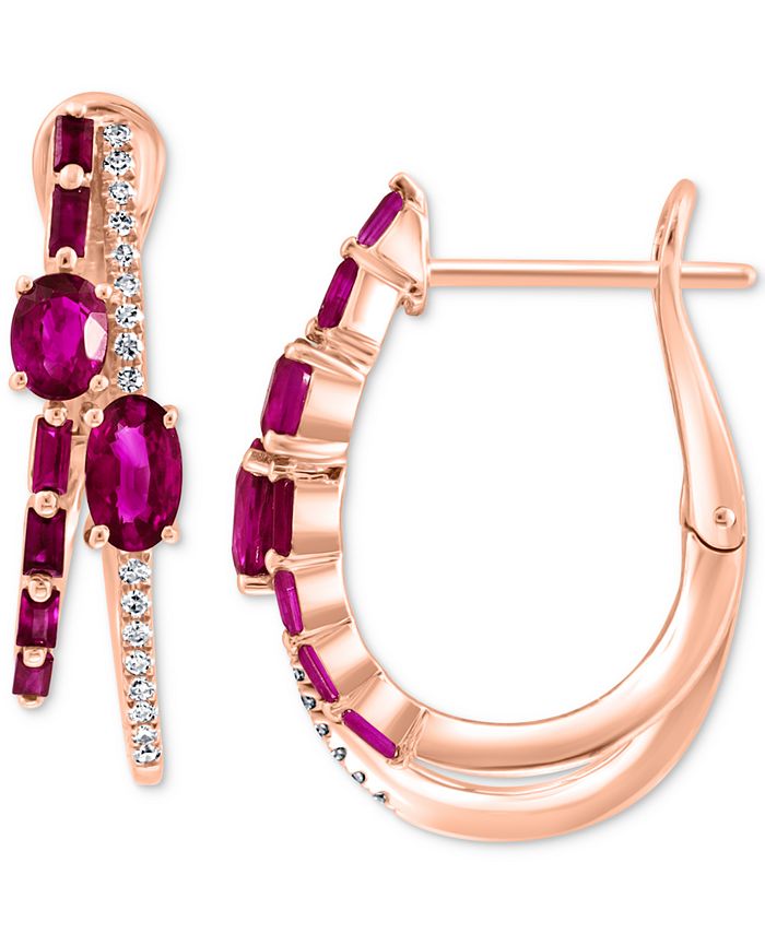 EFFY Collection EFFY® Ruby (1-3/8 ct. t.w.) & Diamond (1/8 ct. t.w ...