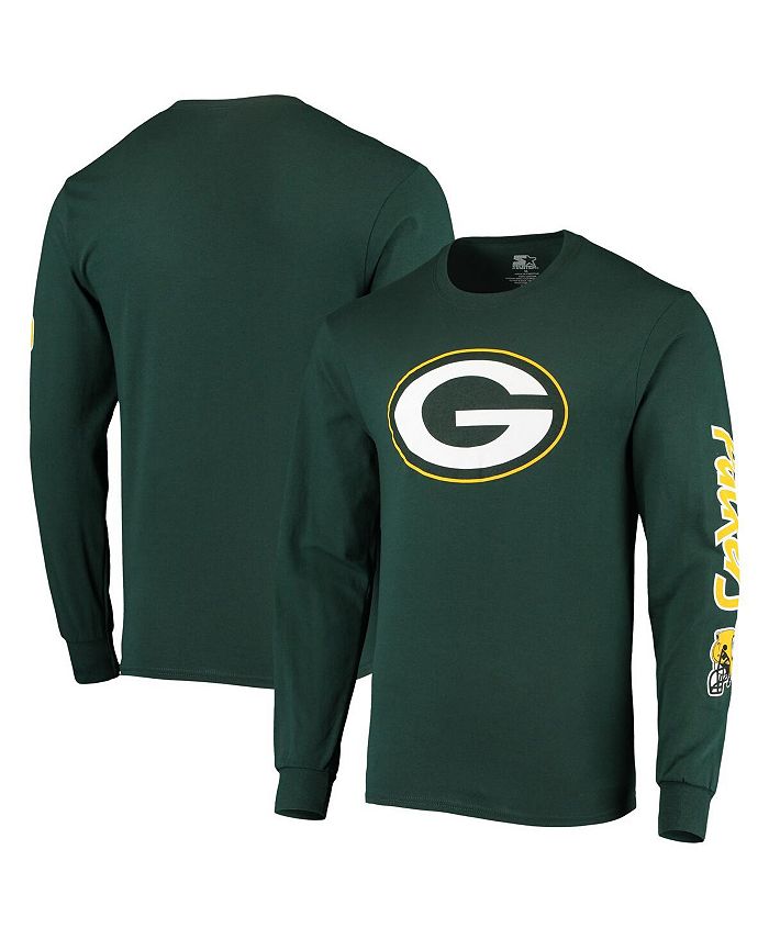 Starter Men's Green Green Bay Packers Halftime Long Sleeve T-shirt - Macy's