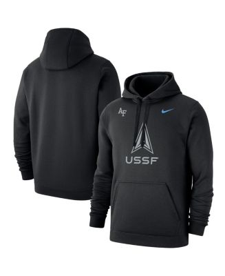 Men's Nike Black Air Force Falcons Space Force Rivalry Fleece Pullover ...