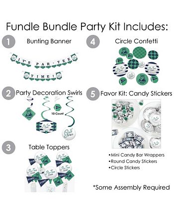 Big Dot of Happiness Par-Tee Time - Golf - Birthday or Retirement Party ...