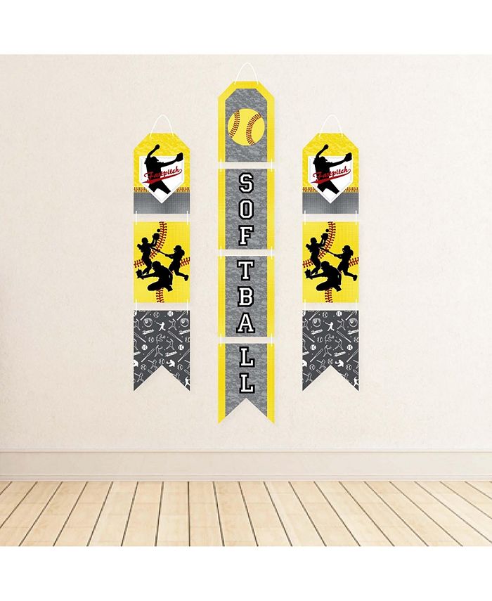 Big Dot of Happiness Grand Slam - Fastpitch Softball - Vertical Paper ...