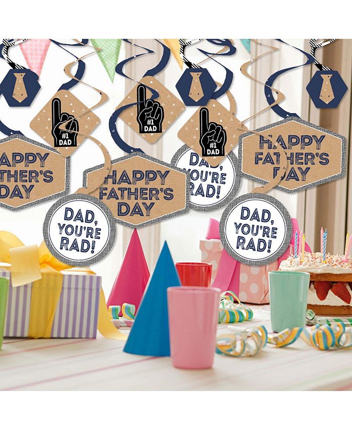 Big Dot of Happiness My Dad is Rad - Father's Day Hanging Decor - Party ...