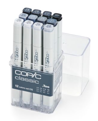 Copic Classic Marker Cool Gray 12 Piece Set - Macy's