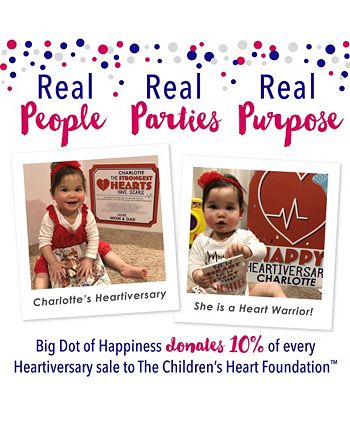 Big Dot of Happiness Happy Heartiversary - CHD Awareness Photo Booth ...