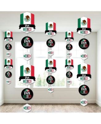 Viva Mexico - Mexican Independence Day Party Vertical Decor - 30 Pieces ...