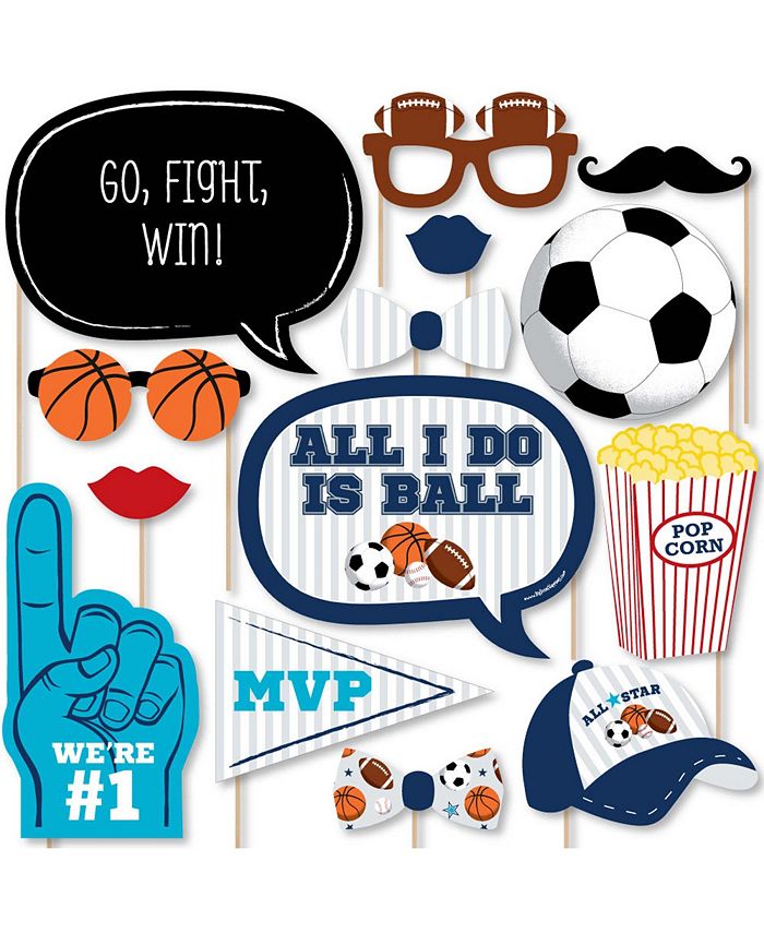 Big Dot of Happiness Go, Fight, Win -Sports-Baby Shower or Birthday ...