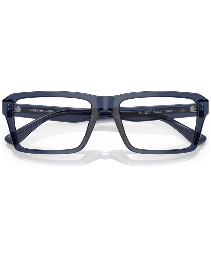 Emporio Armani Men's Rectangle Eyeglasses, EA320656-O - Macy's