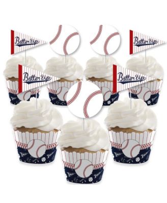 Batter Up - Baseball - Cupcake Decor - Cupcake Wrappers & Treat Picks ...