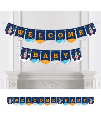 Blast Off to Outer Space - Baby Shower Bunting Banner - Party Decor ...