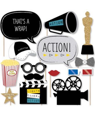 Movie - Hollywood Party Photo Booth Props Kit - 20 Count - Macy's