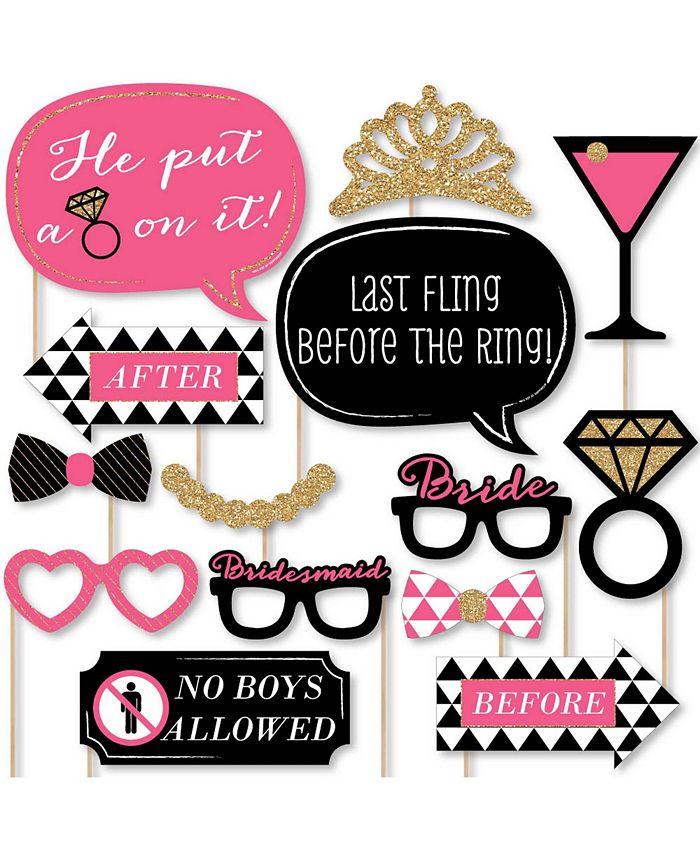 Big Dot of Happiness Girls Night Out - Bachelorette Party Photo Booth ...