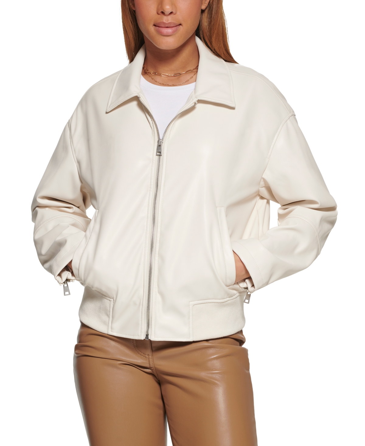 Click here for Levis Womens Faux Leather Lightweight Bomber Jacke... prices