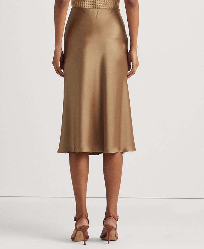 Lauren Ralph Lauren Women's Satin Charmeuse A-Line Skirt & Reviews - Skirts - Women - Macy's