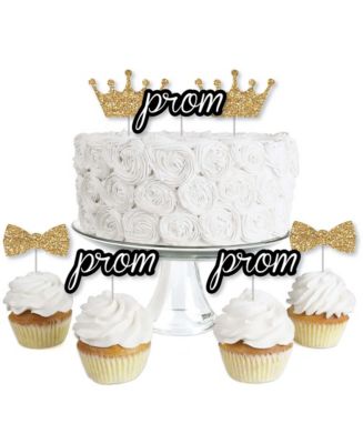 Prom - Dessert Cupcake Toppers - Prom Night Party Clear Treat Picks ...