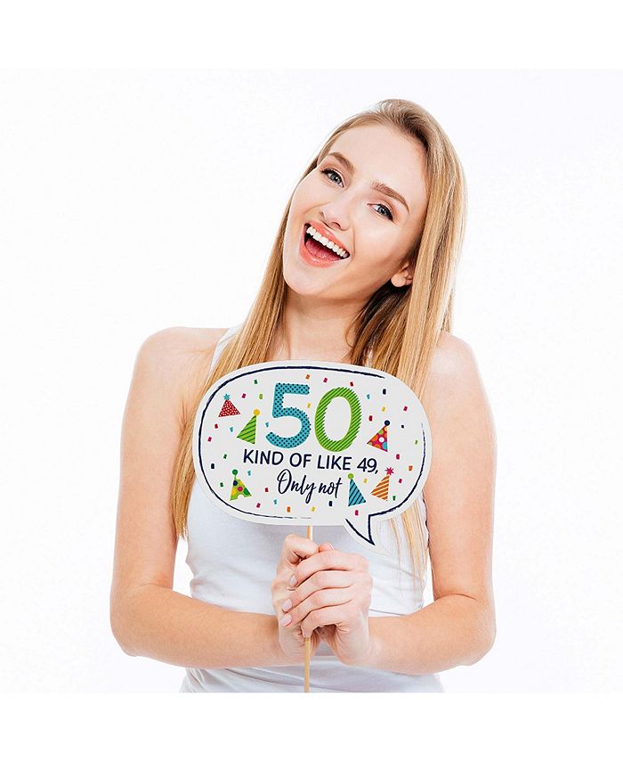 Big Dot Of Happiness 50th Birthday Cheerful Happy Birthday Birthday
