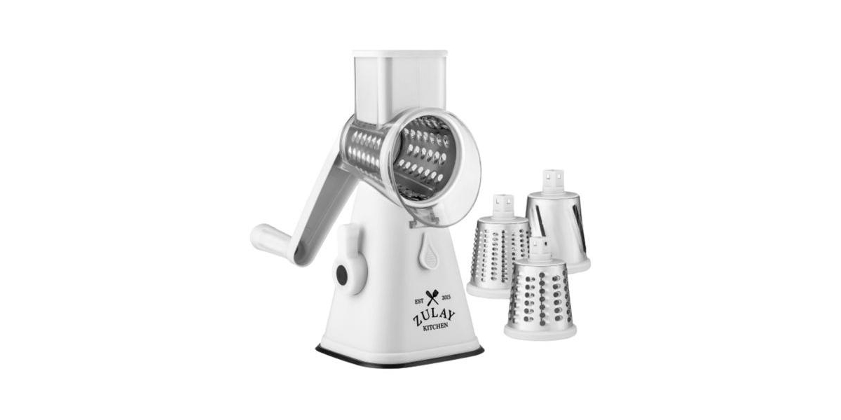 Click here for Zulay Kitchen Manual Rotary Cheese Grater With 3 I... prices