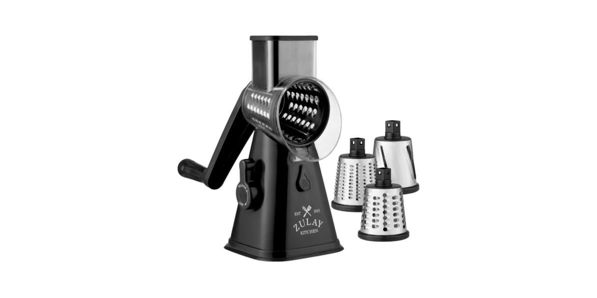 Click here for Zulay Kitchen Manual Rotary Cheese Grater With 3 I... prices