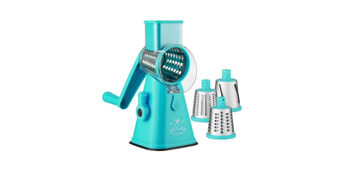 Click here for Zulay Kitchen Manual Rotary Cheese Grater With 3 I... prices