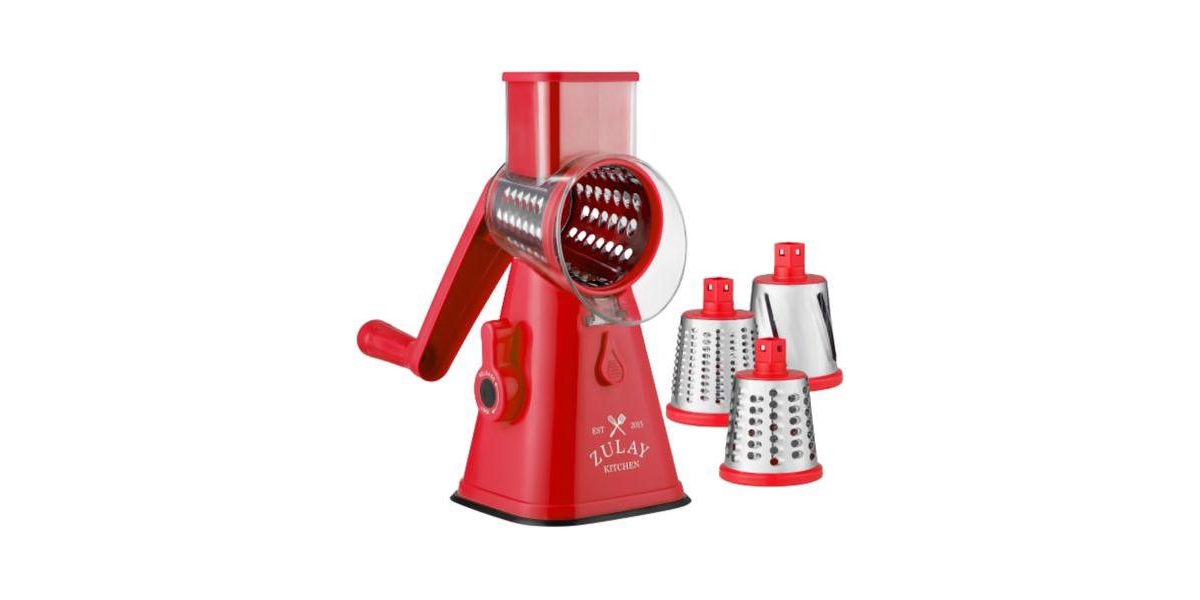 Click here for Zulay Kitchen Manual Rotary Cheese Grater With 3 I... prices