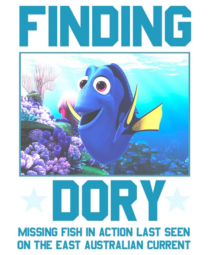 Disney Pixar Girl's Finding Dory Missing Fish Child T-Shirt - Macy's