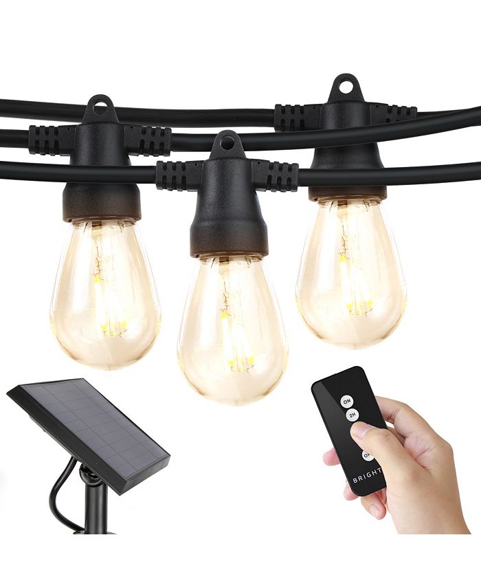 Brightech Ambience Pro 27 ft. Outdoor Solar LED String Lights with ...