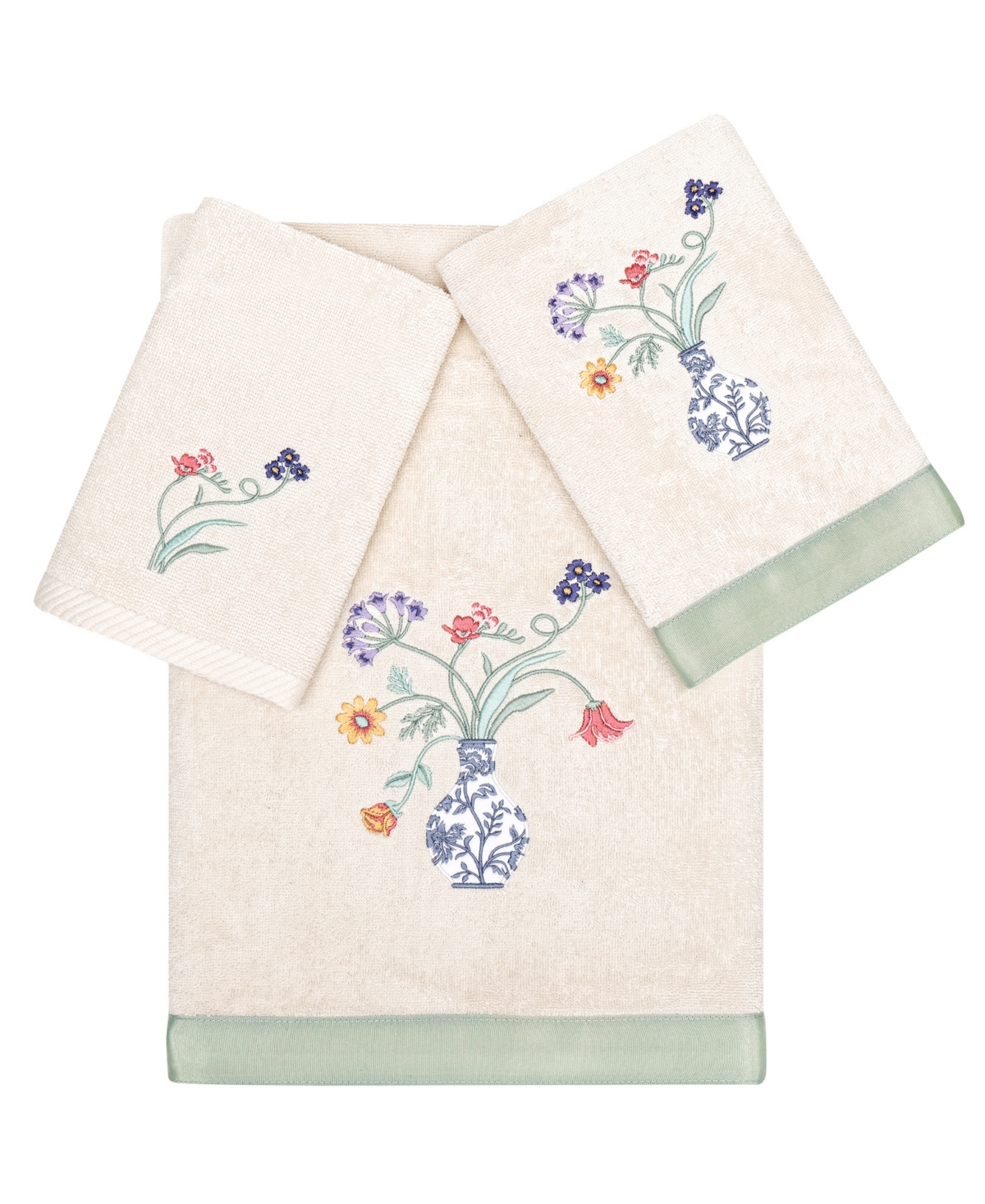 Click here for Linum Home Turkish Cotton Stella Embellished 3-Pc.... prices