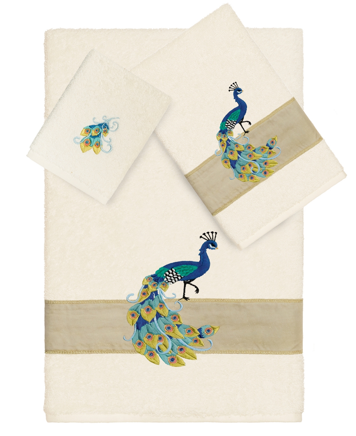 Click here for Linum Home Turkish Cotton Penelope Embellished 3-P... prices