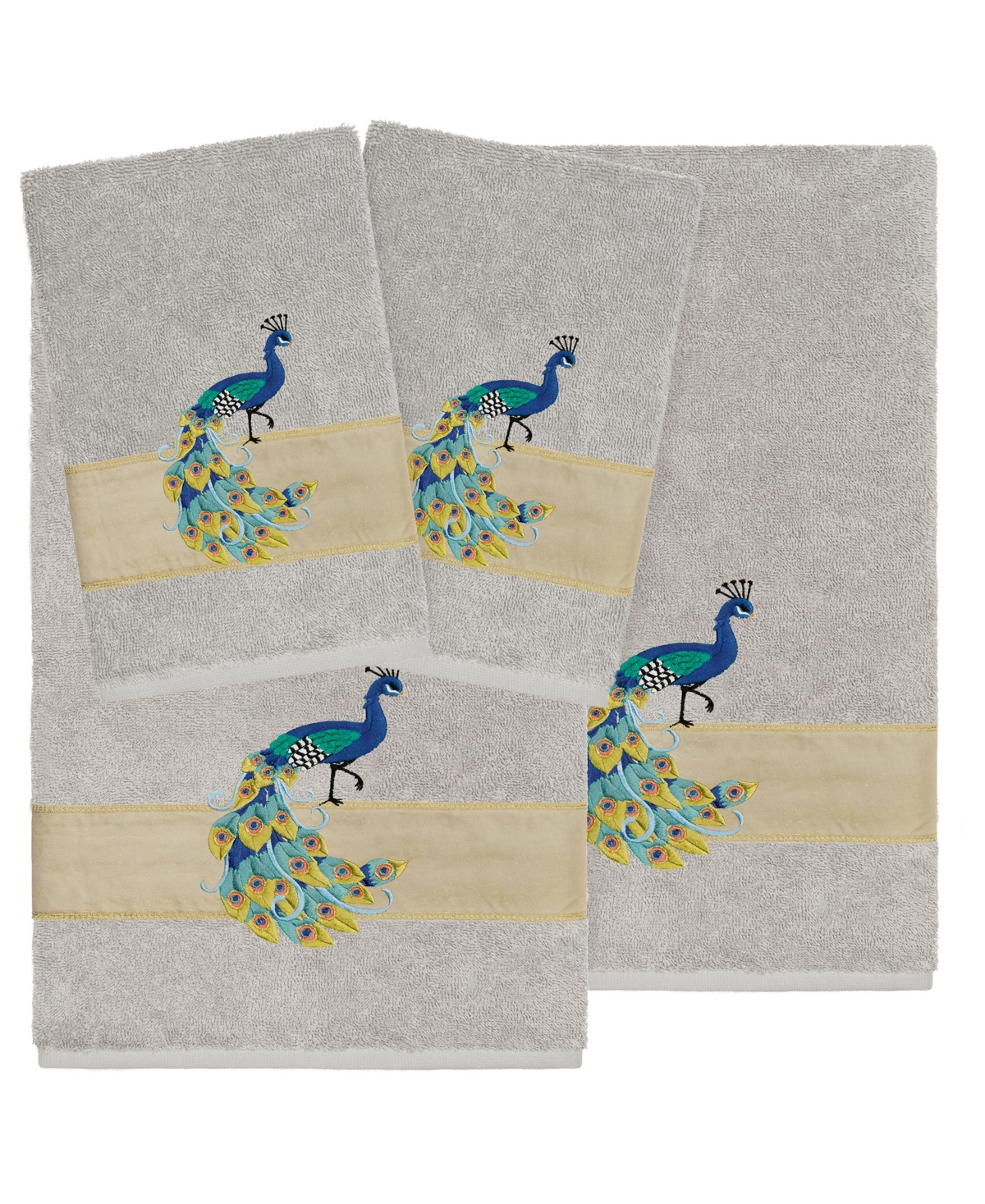 Click here for Linum Home Turkish Cotton Penelope Embellished 4-P... prices