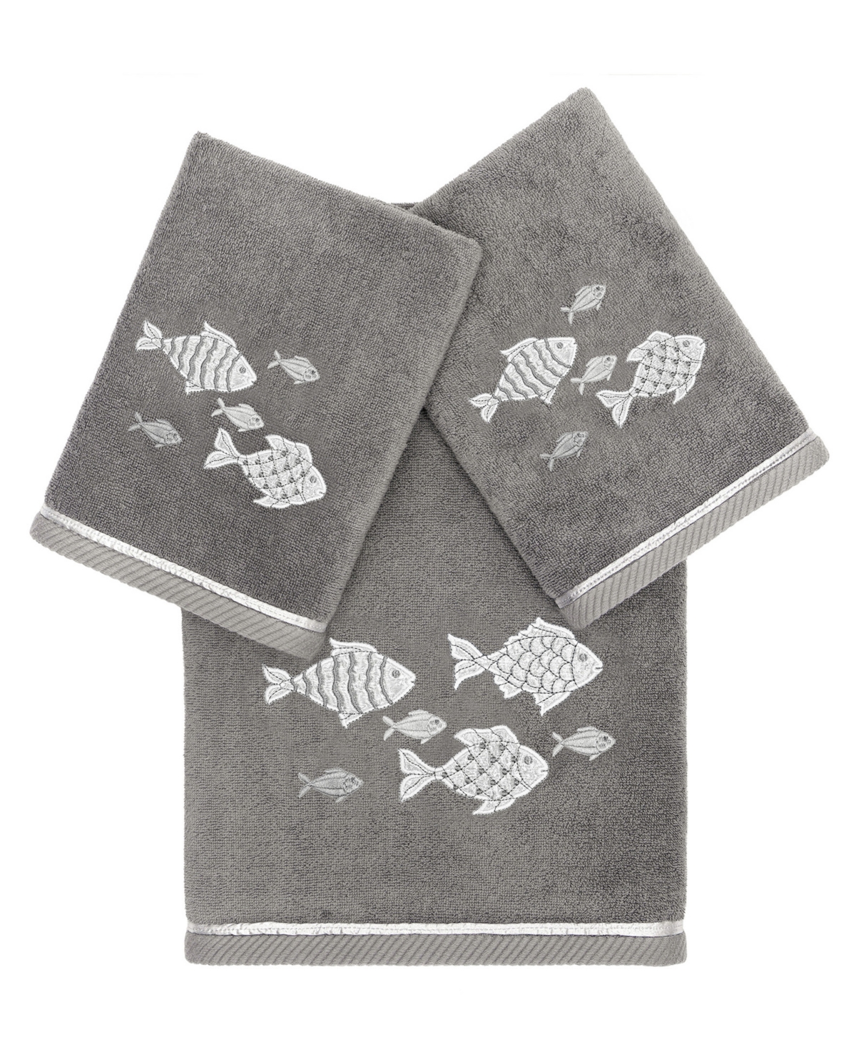 Click here for Linum Home Turkish Cotton Figi Embellished 3-Pc. B... prices