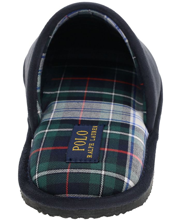 Polo Ralph Lauren Men's Klarence Plaid Scuff Slipper - Macy's