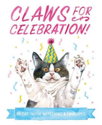 Claws for Celebration Notecards: 20 Cat-Tastic Notecards & Envelopes by ...