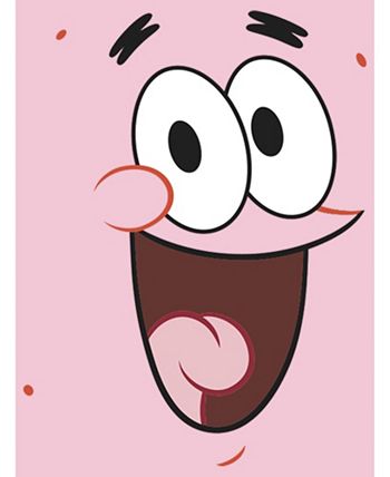 Nickelodeon Girl's SpongeBob SquarePants Patrick Star Big Face Child T ...