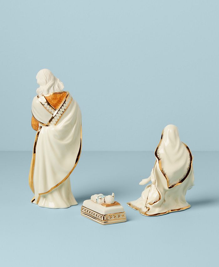 Lenox First Blessing Nativity 3 Piece Holy Family Figurine Set - Macy's