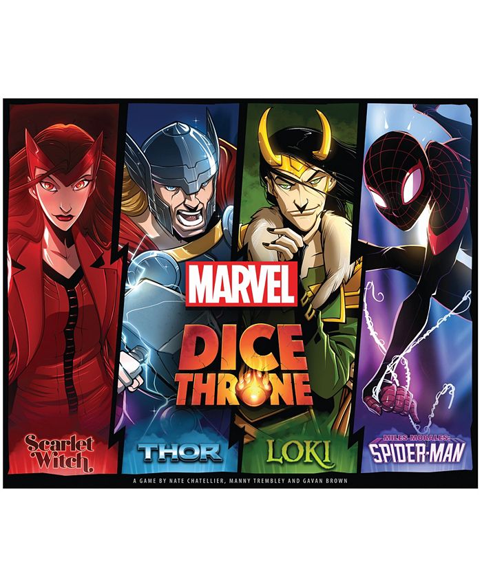 University Games Usaopoly Marvel Dice Throne 4-Hero Scarlet Witch, Thor ...