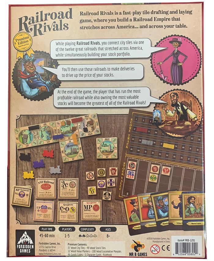 Forbidden Games Railroad Rivals Premium Edition Set, 251 Piece - Macy's
