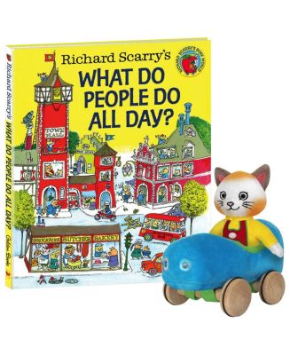Kaplan Early Learning Yottoy Huckle Cat Soft Toy With Car & Richard ...