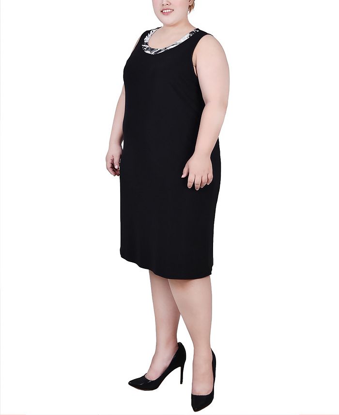 NY Collection Plus Size Cardigan Dress Set, 2 Piece & Reviews - Dresses ...