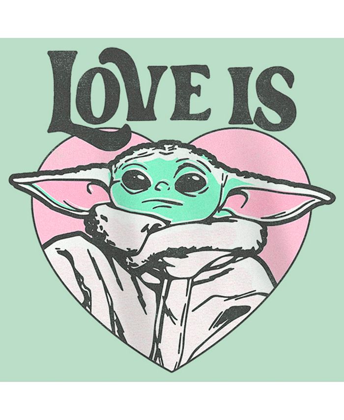 Disney Lucasfilm Girl's Star Wars: The Mandalorian Love is Grogu Child ...