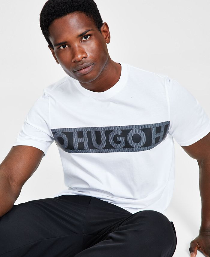 HUGO Men's Dinotto Classic-Fit Logo Graphic T-Shirt, Created for Macy's ...