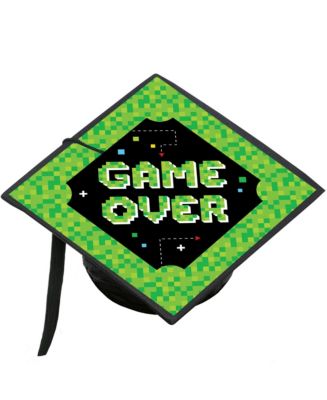 Big Dot of Happiness Game Over - Video Game Graduation Cap Decorations ...
