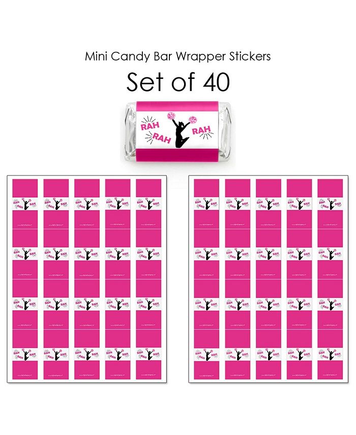 Big Dot of Happiness We've Got Spirit Cheerleading Mini Candy Bar ...