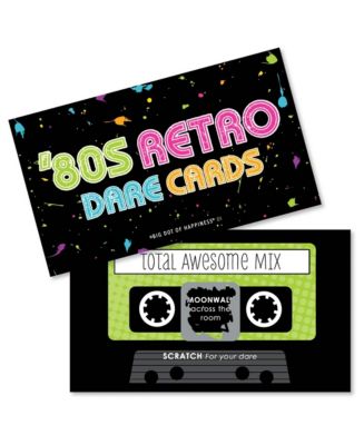 Big Dot of Happiness 80's Retro - Totally 1980s Party Game Scratch Off ...