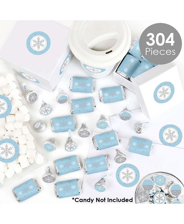 Big Dot of Happiness Winter Wonderland - Snowflake Holiday Party Candy ...