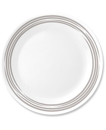 Corelle Brushed Silver Tone Dinner Plate - Macy's