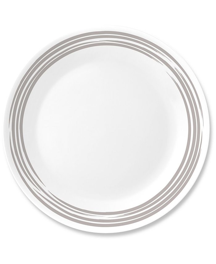 Corelle Brushed Silver Tone Dinner Plate - Macy's