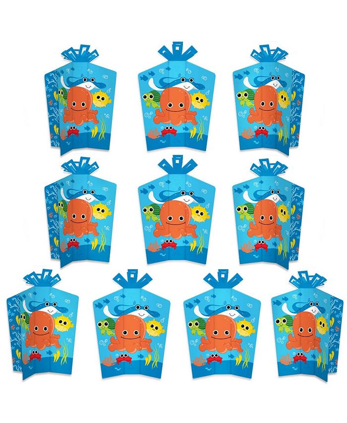 Big Dot Of Happiness Under The Sea Critters Table Decor Party Fold