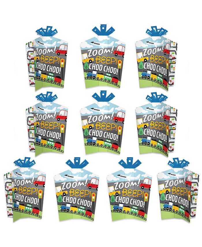 Big Dot of Happiness Cars, Trains, and Airplanes - Table Decor Party ...